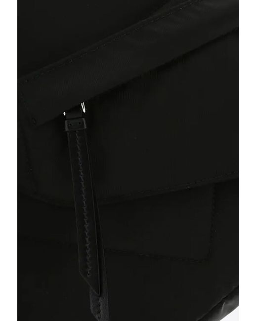 Prada Re-Nylon Triangle Logo Backpack in Black | Lyst