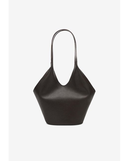 Aesther Ekme Phantom Smooth Leather Bucket Bag in Black | Lyst
