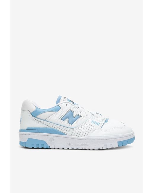 New Balance 550 Low-top Leather Sneakers in Blue | Lyst
