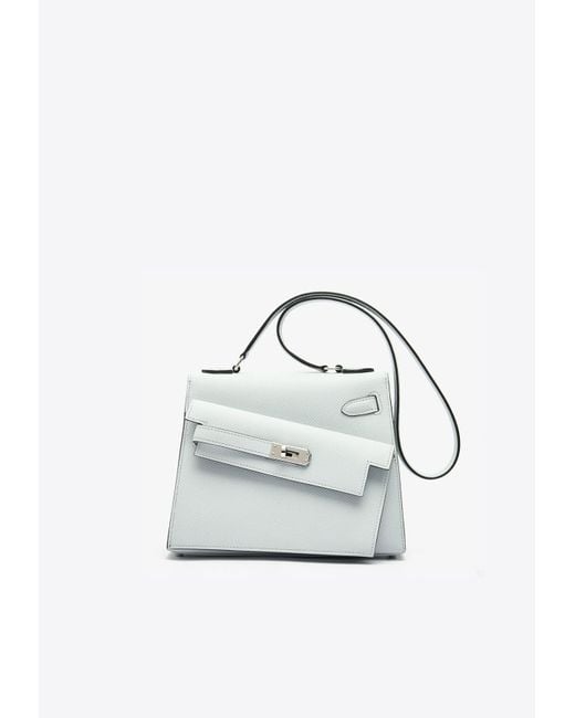 Hermès Mini Kelly 20 En Desordre in White | Lyst