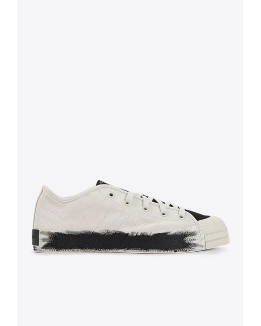 adidas Y-3 Nizza Canvas Sneakers in White for Men | Lyst