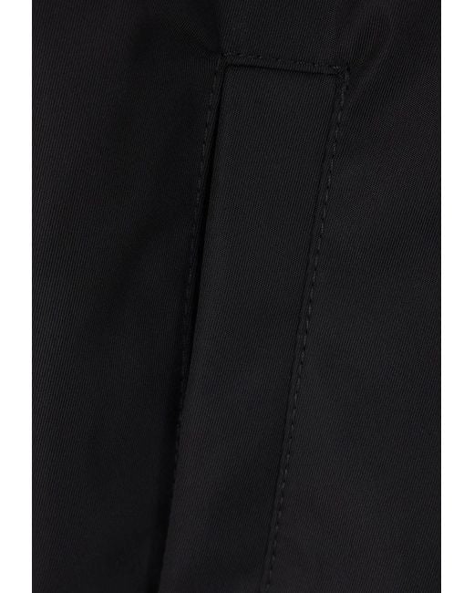 Prada Triangle Logo Oversized Zip-Up Jacket in Blue | Lyst