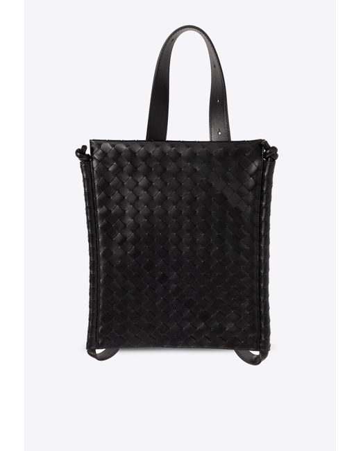 Bottega Veneta Large Flat Loop Intrecciato Leather Messenger Bag in ...