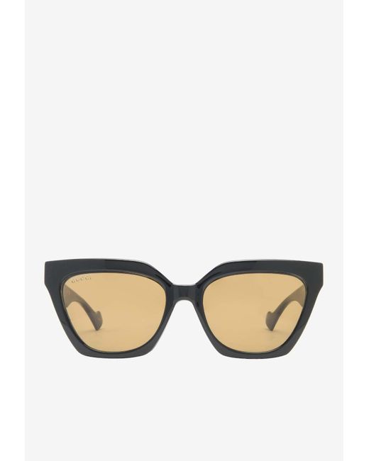 Gucci Interlocking G Clip-On Sunglasses in White | Lyst