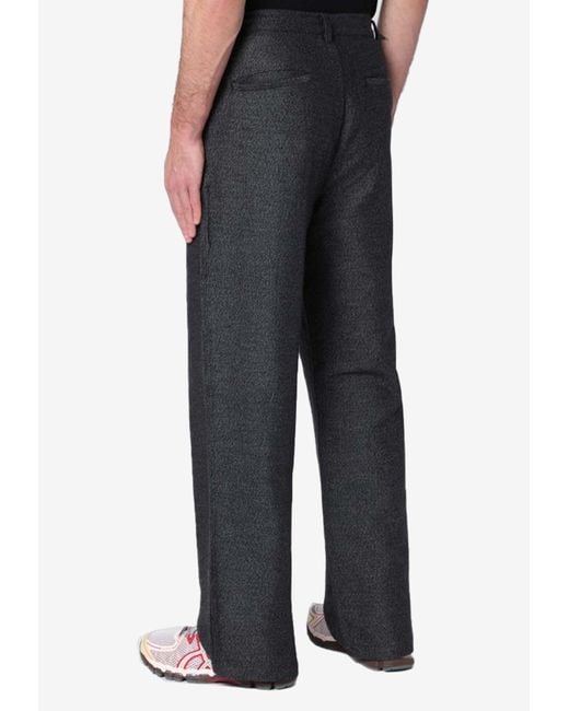 Brain Dead Salt And Pepper Straight Pants in Black for Men | Lyst