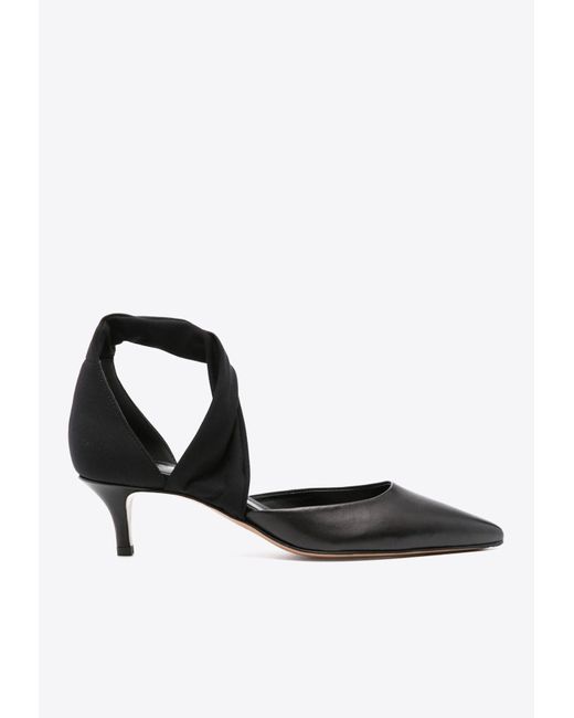 Isabel Marant Perney 50 Calf Leather Pumps in White | Lyst