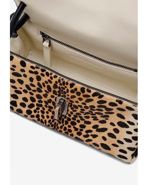 Marc Jacobs Mini Cheetah Dual Top Handle Bag in Brown | Lyst
