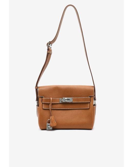 Hermès Kelly Messenger Pm in White | Lyst