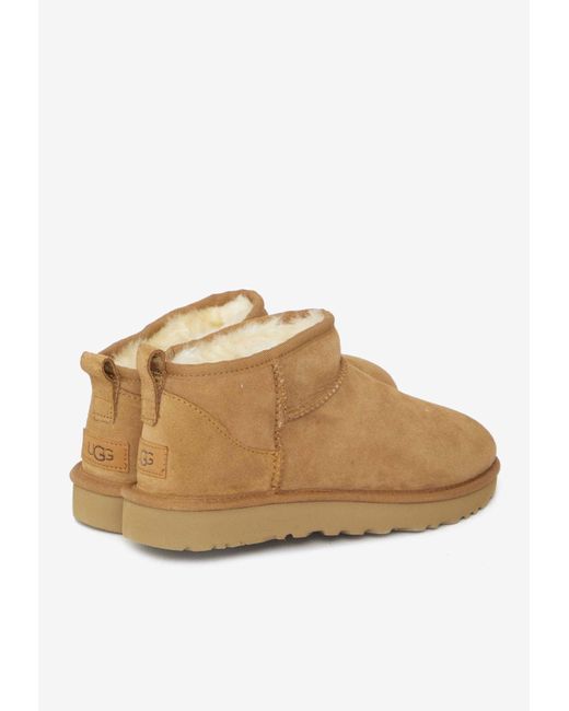 UGG Classic Ultra Mini Snow Boots in Brown | Lyst