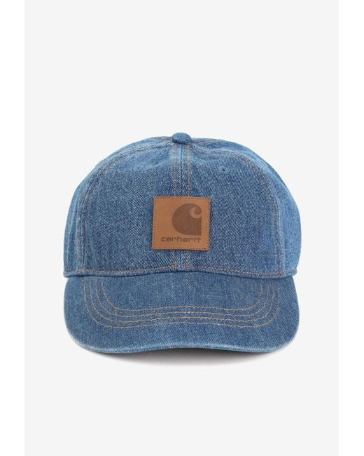 Carhartt Lincoln Logo Denim Cap in Blue for Men | Lyst