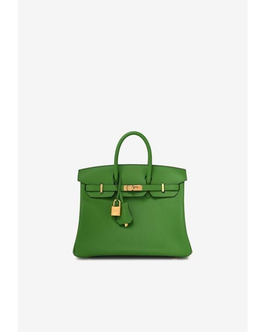 Hermès Birkin 25 in Green | Lyst