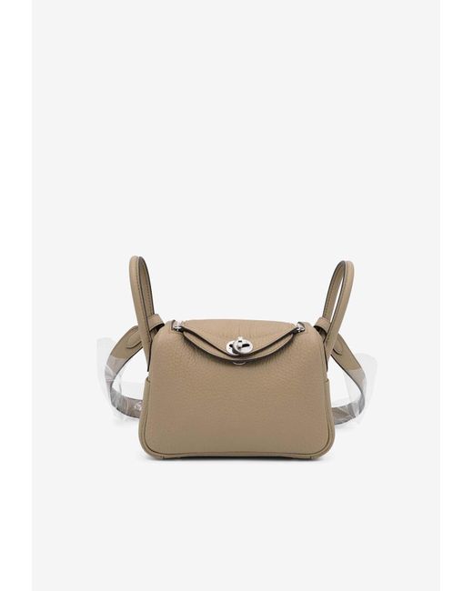 Hermès Mini Lindy 20 in Natural | Lyst