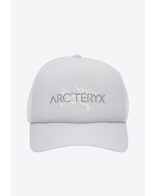 Arc'teryx Logo Print Baseball Cap in White | Lyst