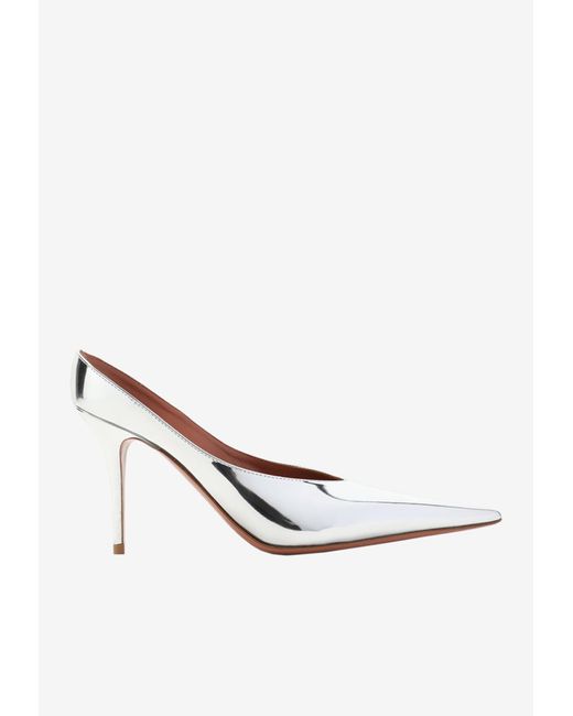 AMINA MUADDI Anok 90 Mules in White | Lyst