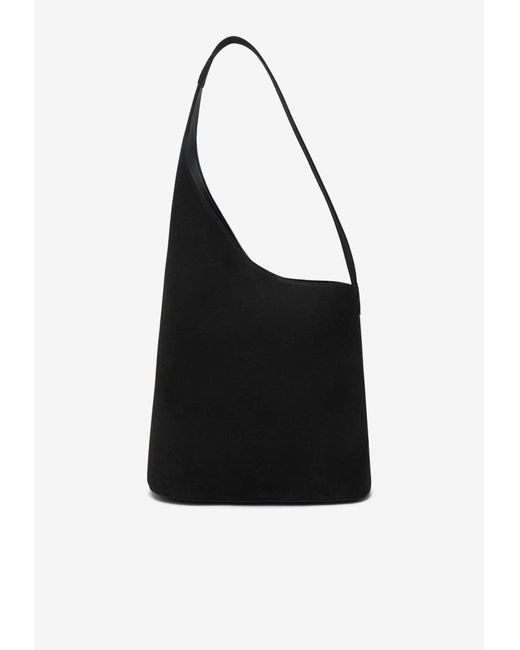 Aesther Ekme Large Lune Suede Tote Bag in Black | Lyst