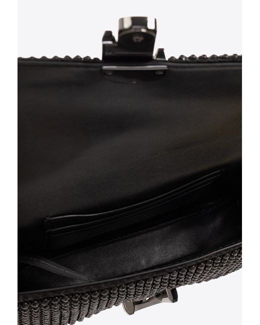 Marc Jacobs The Mini J Marc Jeweled Crossbody Bag in White | Lyst