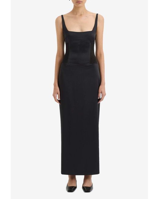 SIR. Sonora Paneled Maxi Dress in Black | Lyst