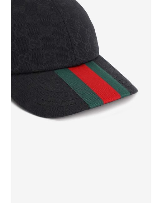 Gucci Gg Signature Web Cap in Blue for Men | Lyst