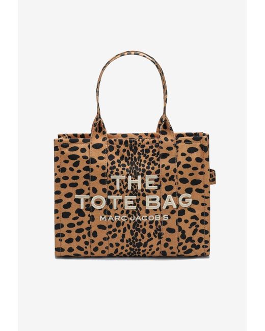 Marc Jacobs Large The Cheetah Tote Bag in Brown | Lyst