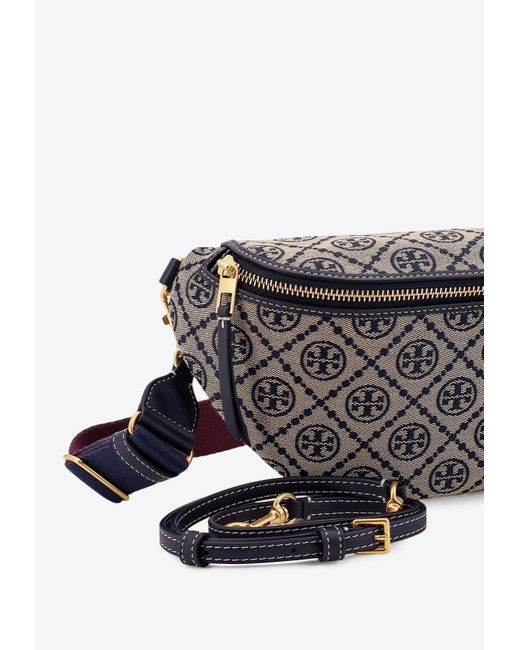 Tory Burch T Monogram Jacquard Belt Bag in White | Lyst