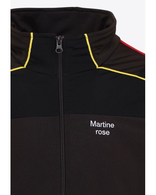 Martine Rose Shrunken Track Jacket in Black for Men | Lyst