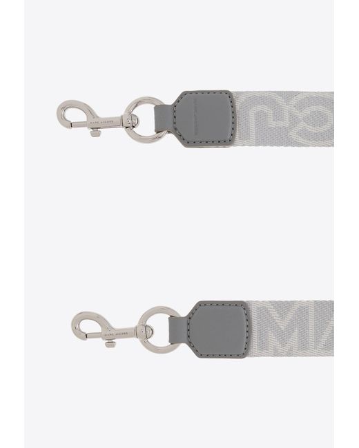 Marc Jacobs Thin Outline Webbing Shoulder Strap in White | Lyst