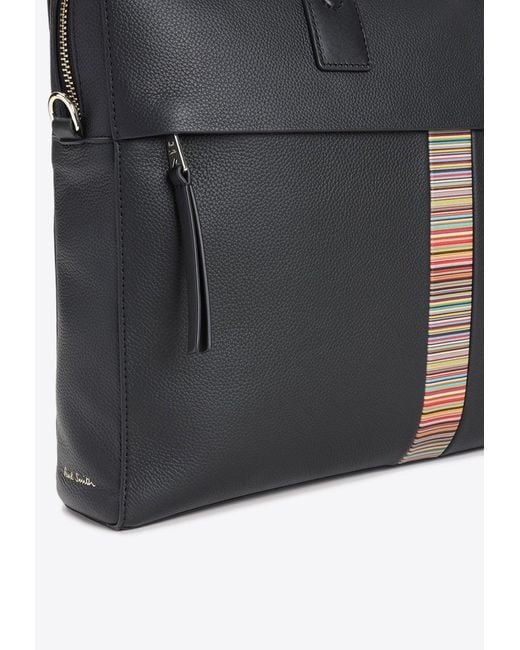 Paul Smith Leather Top Handle Bag in Black for Men | Lyst