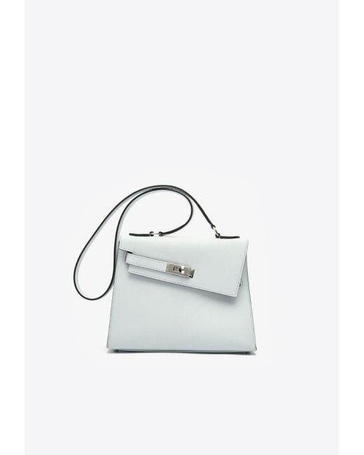 Hermès Mini Kelly 20 En Desordre in White | Lyst