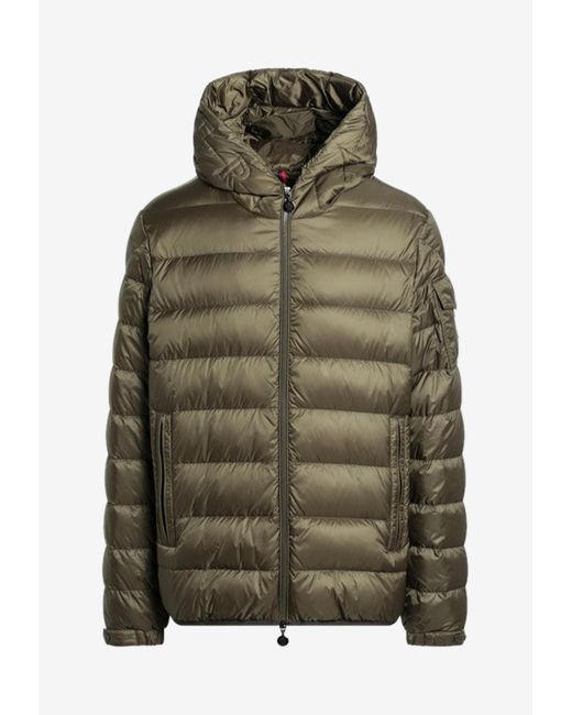 Moncler Najan Short Puffer Jacket in Green for Men | Lyst