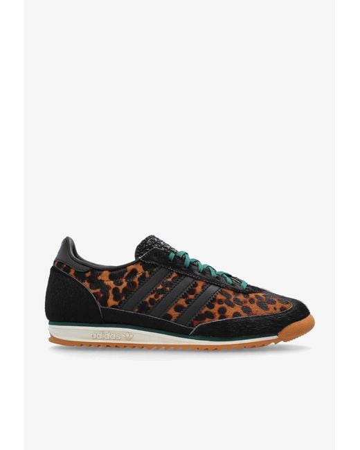 adidas Originals Sl 72 Og Leopard Print Sneakers in Black | Lyst