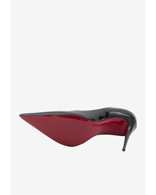 Christian Louboutin Kate Max 100 Leather Pumps in White | Lyst