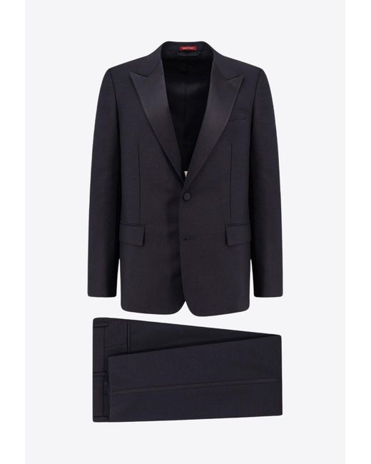 Gucci Single-Breasted Tuxedo Suit in Blue for Men | Lyst