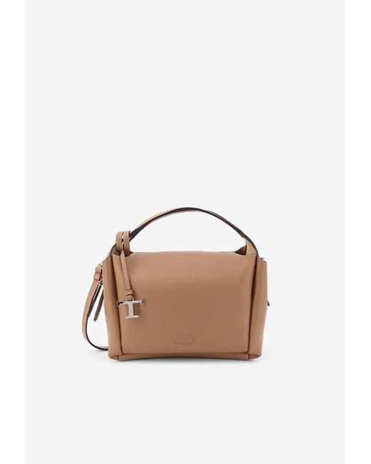 Tod's Mini Bowling Shoulder Bag in Natural | Lyst