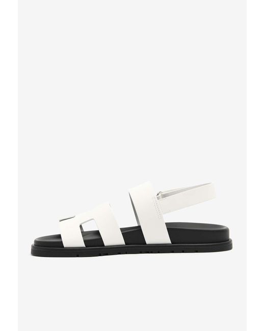 Hermès Genius Sandals in White | Lyst