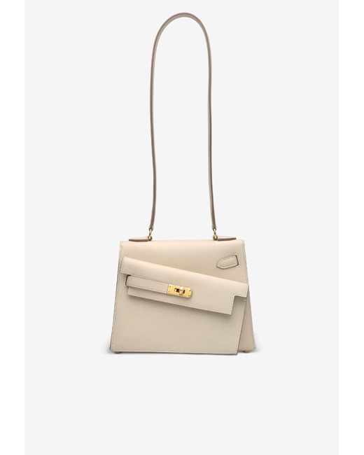 Hermès Mini Kelly 20 En Desordre in Natural | Lyst