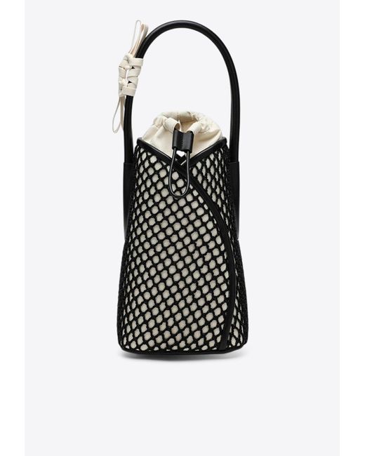 Maison Margiela Fortune Vertical Mesh Bucket Bag in Black | Lyst