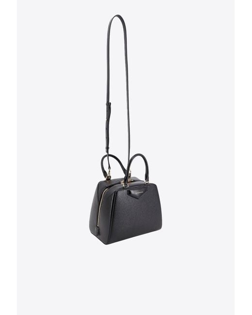 Givenchy Mini Antigona Cube Top Handle Bag in Black | Lyst