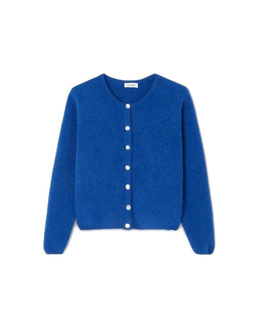 American Vintage Vitow Cardigan in Blue | Lyst UK
