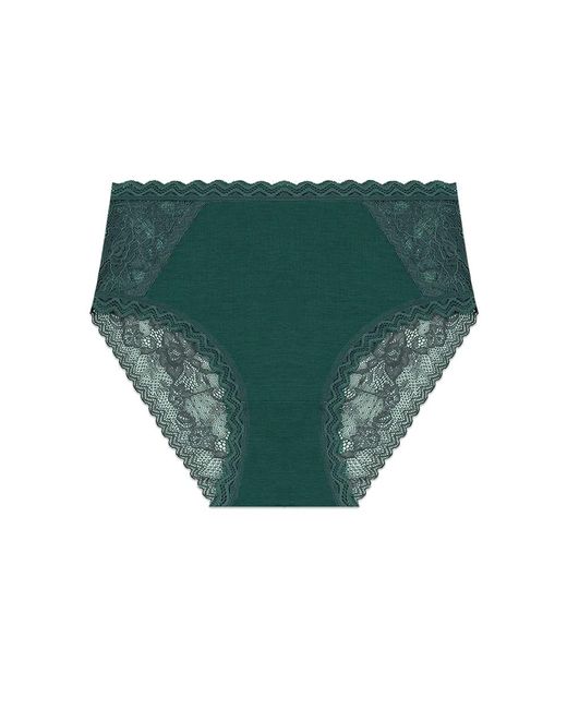 Stripe & Stare Eco Lace High Rise Knicker in Green | Lyst UK