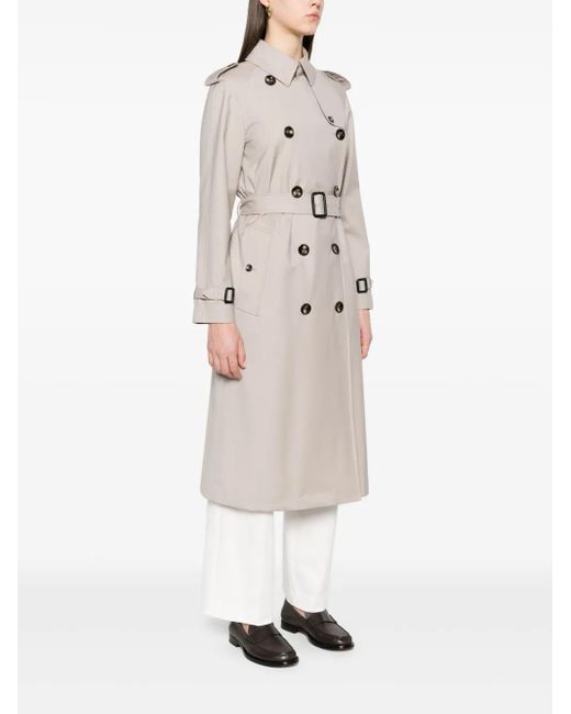 Montecore Trench Coat in Natural | Lyst