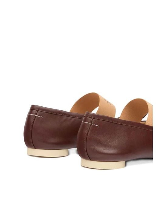 MM6 by Maison Margiela Anatomic Ballet Flats With Numeric Graphics in ...