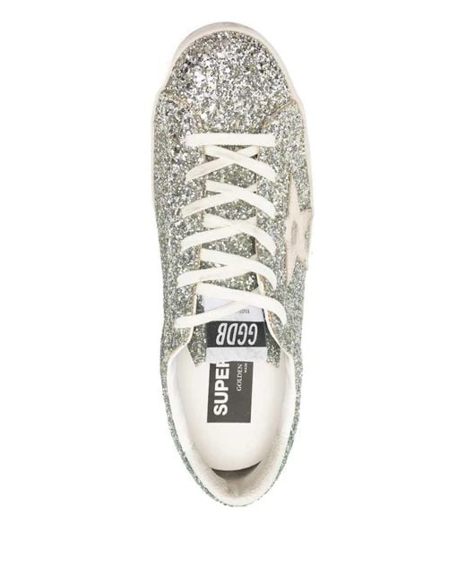 Golden Goose Sneakers With Glitter Star Detail in White | Lyst UK