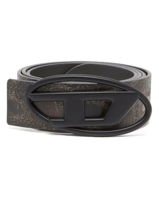 Diesel X Damiano David Belt B-1Dr Rev Dd in Black | Lyst