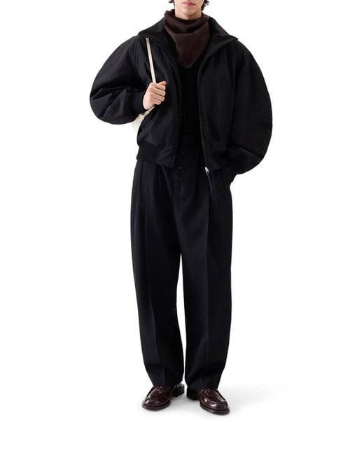 Jacquemus Le Bomber Aero Jackets With A Raised Collar in Blue for Men ...