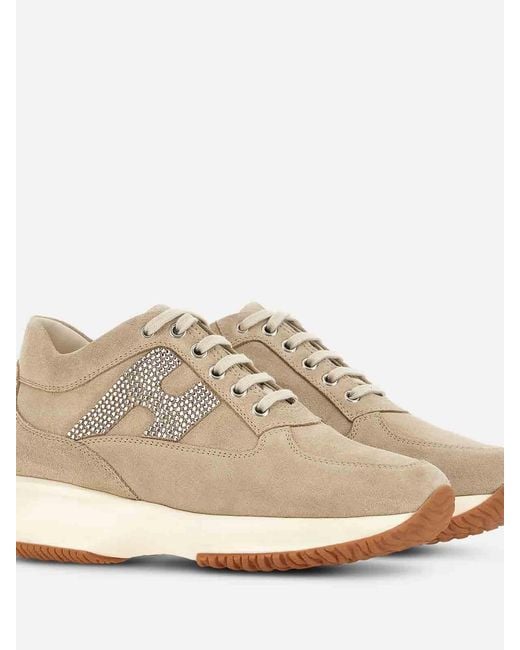 Hogan Interactive H Rhinestones in Natural | Lyst UK