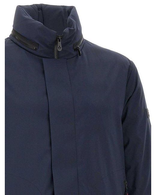 Peuterey Coat With Zip in Blue for Men | Lyst UK