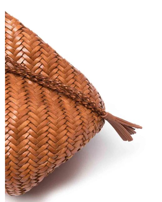 Dragon Diffusion Pompom Tan Bag in Brown | Lyst