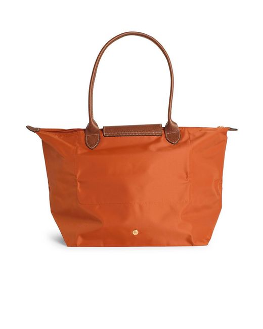 Longchamp Le Pliage Original L Bag in Orange | Lyst UK