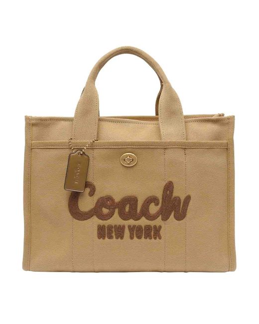 COACH Cargo Tote Bag in Natural | Lyst
