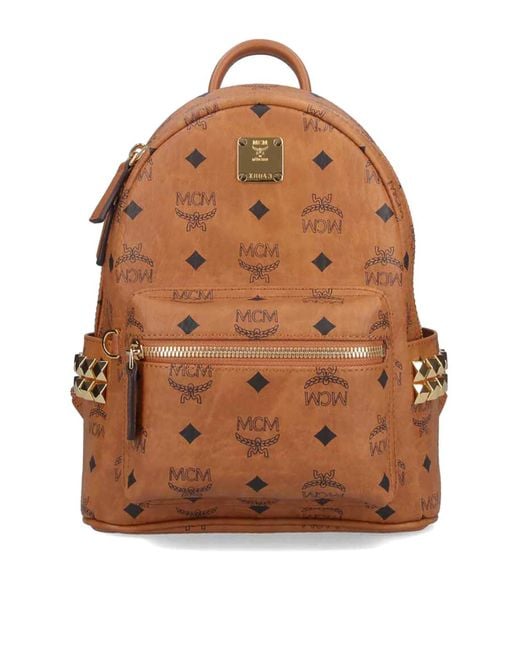 MCM Studs Backpack in Brown for Men | Lyst